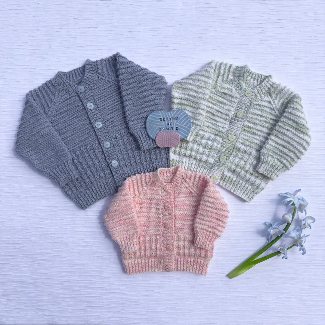 Callie Unisex Baby Knitting Pattern in 4 sizes - Download – Designs By ...