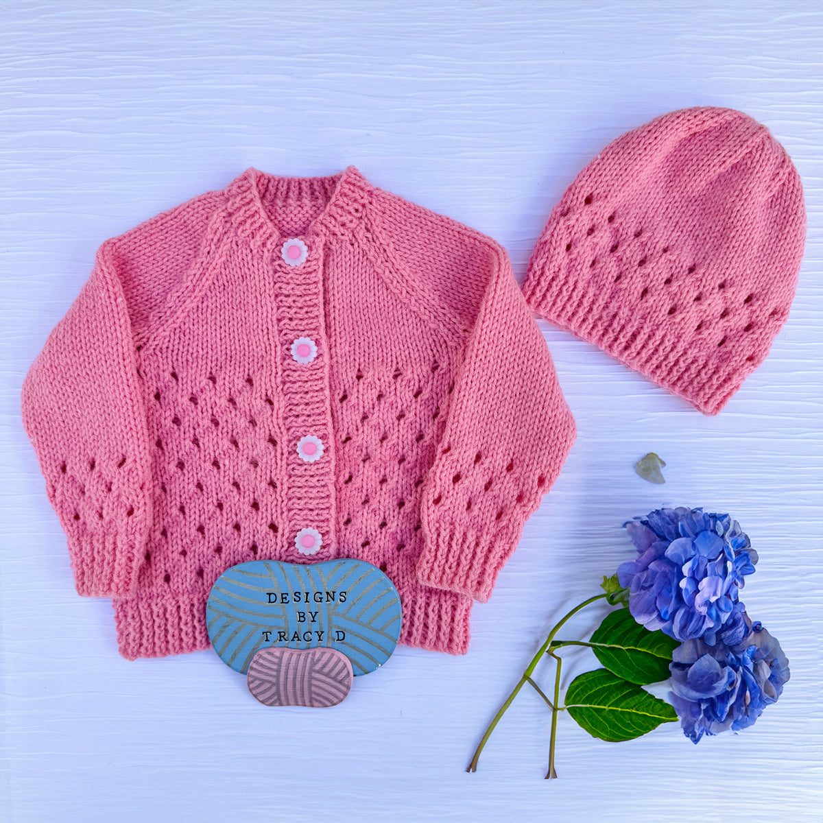 Harriet Baby Knitting Pattern 2 sizes - Download – Designs By Tracy D